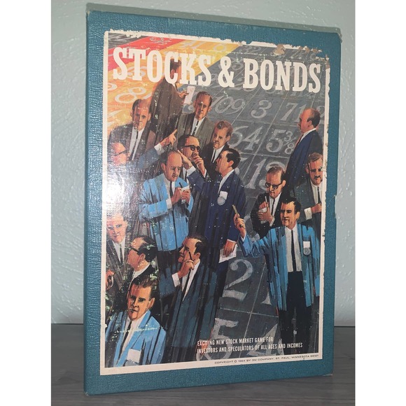 3M | Games | Vintage 964 Stocks And Bonds Board Game 3m Bookshelf Game ...